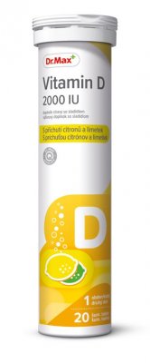 Dr.Max Vitamin D 2000 IU 20 šumivých tablet | Nonstop Lékárna