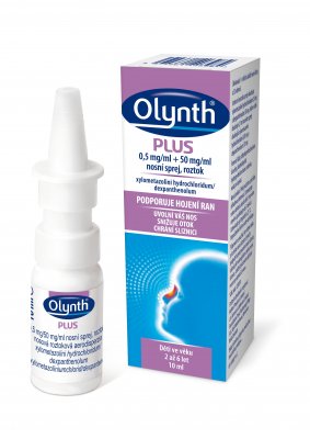 Olynth Plus 0,5 mg/ml + 50 mg/ml nosní sprej 10 ml cena od 99 Kč ...