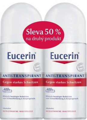 Eucerin Deo Kuličkový antiperspirant DUOPACK 2x50 ml | Nonstop Lékárna
