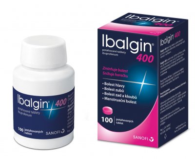 Ibalgin 400 100 tablet cena od 139 Kč | Nonstop lékarna