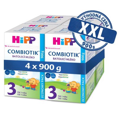 Hipp 3 JUNIOR Combiotik 4x900 g | Nonstop Lékárna