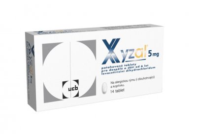 XYZAL - 5MG TBL FLM 14 cena od 169 Kč | Nonstop Lékárna