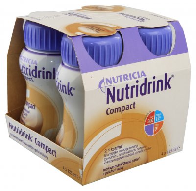 Nutridrink Compact káva 4x125 ml cena od 228 Kč | Nonstop Lékárna