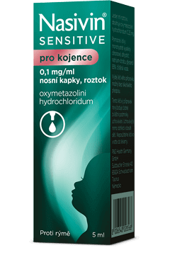Nasivin Sensitive Kojenci 0.1mg/ml kapky do nosu 5 ml cena od 122 Kč ...
