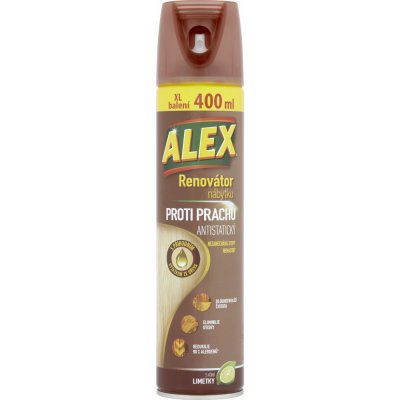 Alex spray na nábytek antistatický hnědý 400ml | Nonstop Lékárna